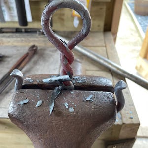 Blacksmith Forged Double Hook - Etsy
