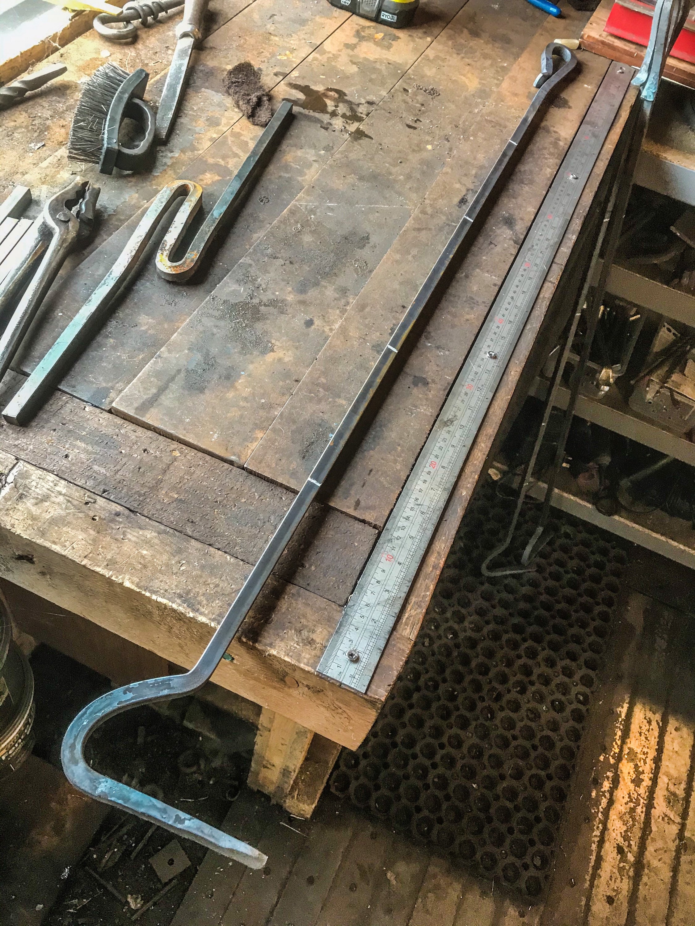 Blacksmith Made Extra Long Fire Rake Pizza Oven Rake - Etsy Canada