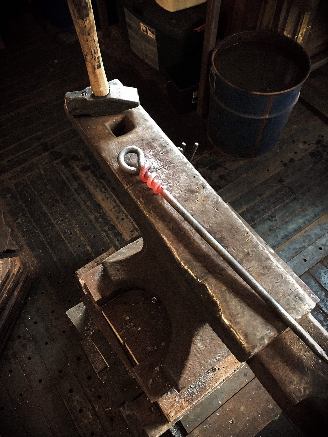 Fire Pit Blacksmith Made Fire Ash Rake - Etsy UK