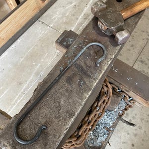 Blacksmith Forged Double Hook - Etsy