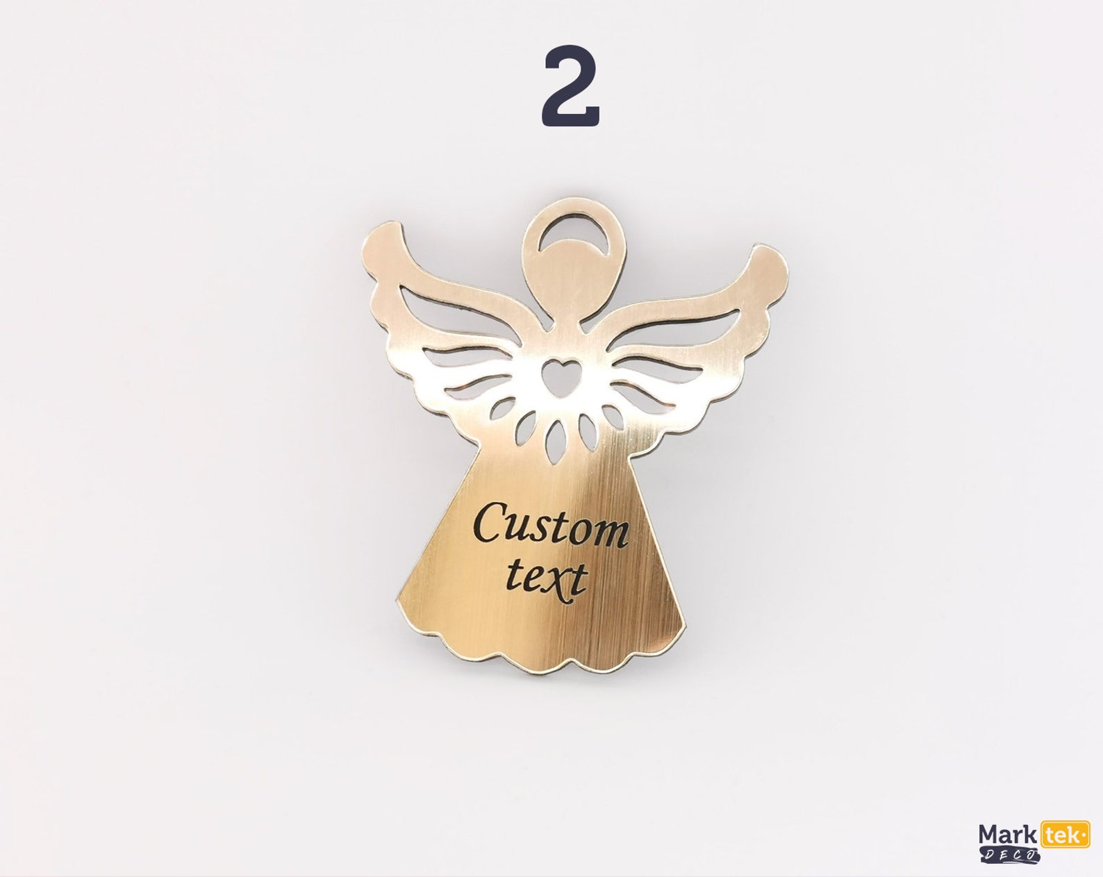 Hanging Guardian Angel Ornament Engraved Custom Text - Etsy