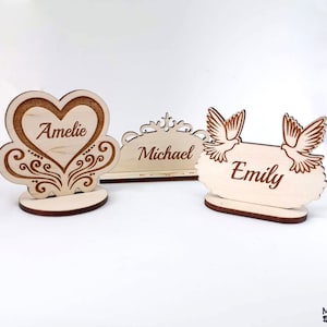 Personalized Wooden Table Place Card, Custom Made for Any Name ...