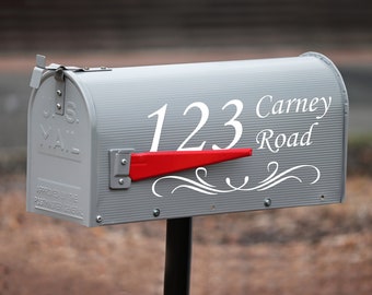 Mailbox Decal 7 Custom Personalized Vinyl Mailbox Decal SET OF 2 20 ...