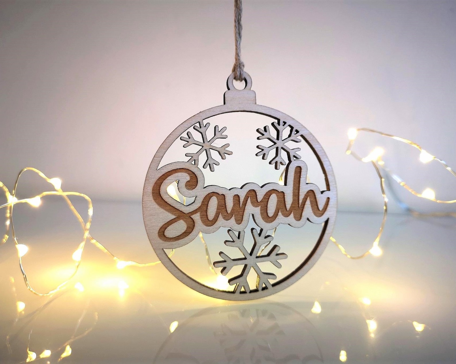 Personalized Christmas Tree Decorations Custom Wooden - Etsy