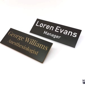 Personalized Name Tags. Staff ID Tags, Badges. Custom Bespoke With ...