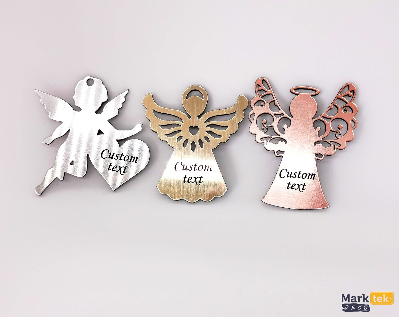 Hanging Guardian Angel Ornament Engraved Custom Text | Etsy