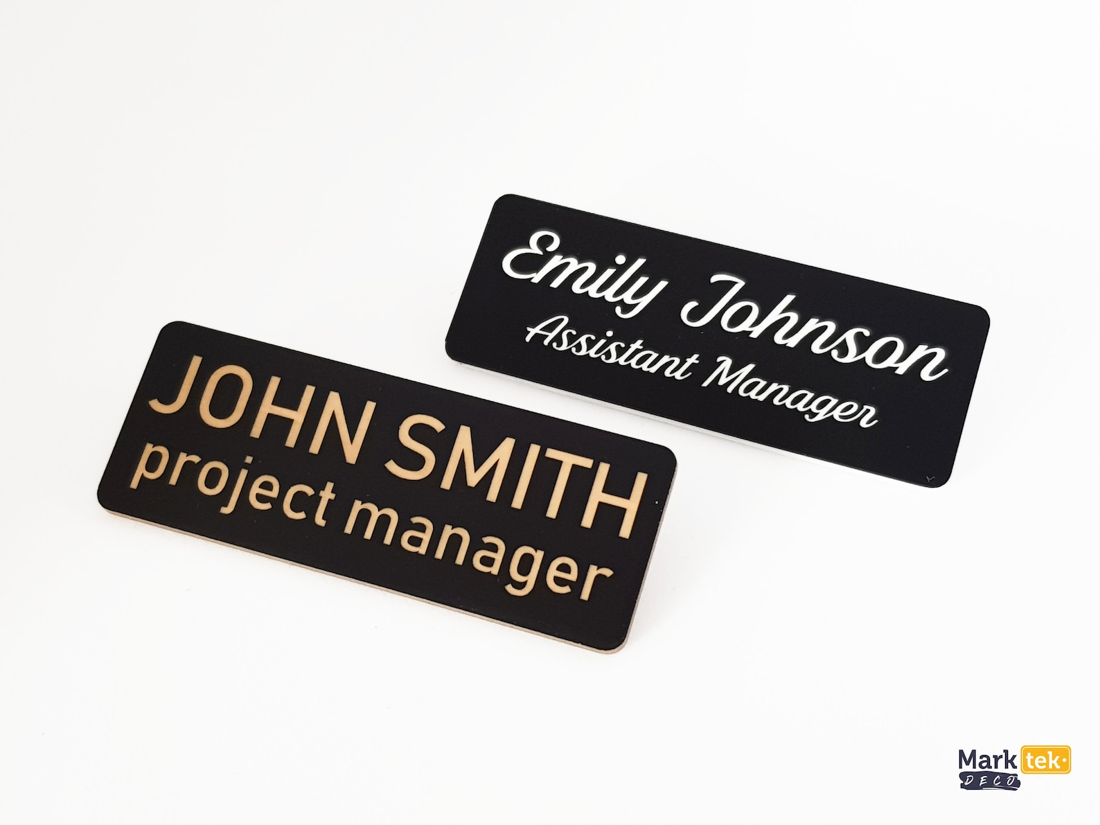 Personalized Plastic Name Badge With Pin or Magnet Attachment Custom ...