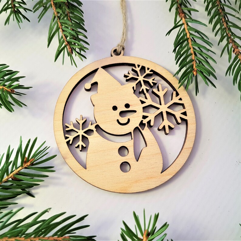 Hanging Christmas Ornament With String. Various Shapes | Etsy