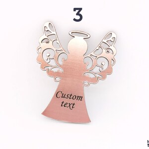 Hanging Guardian Angel Ornament - Engraved Custom Text , Plastic Supply ...