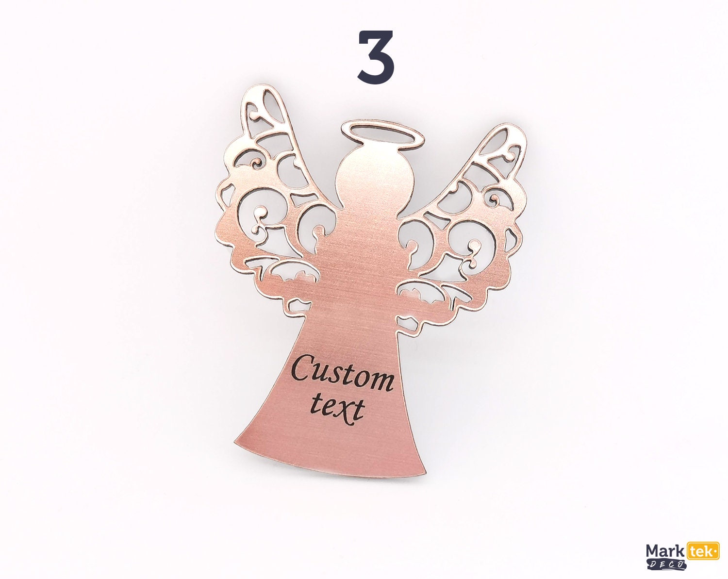 Hanging Guardian Angel Ornament - Engraved Custom Text , Plastic Supply ...