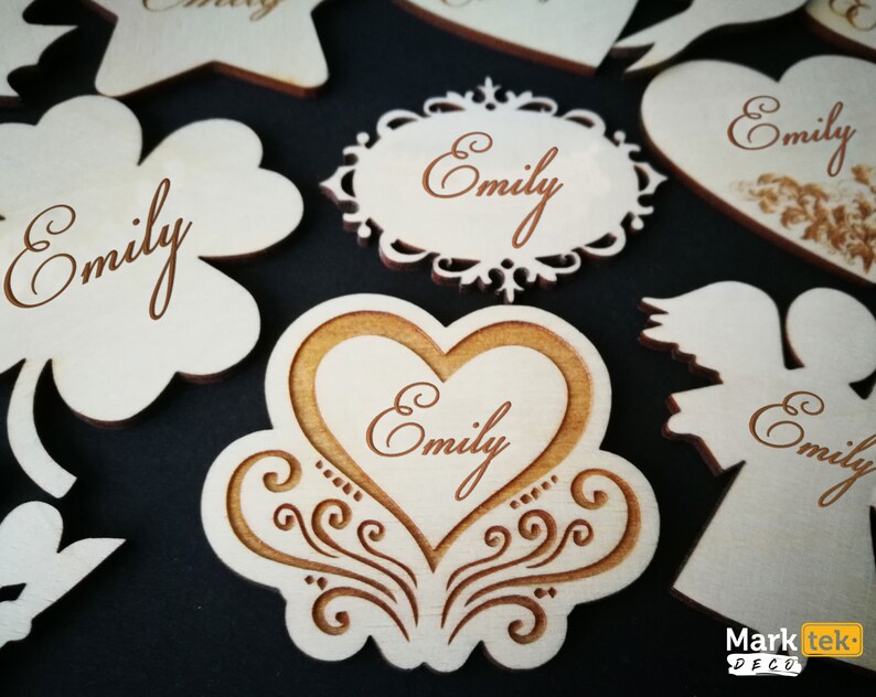 Personalized Laser Engraved Table Place Card Custom Made for - Etsy