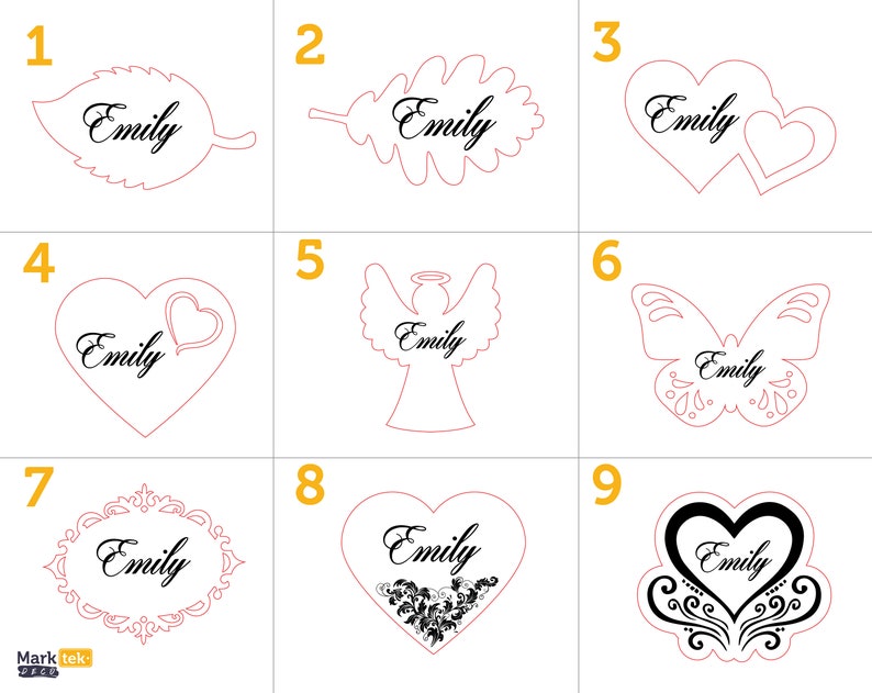 Personalized Laser Engraved Table Place Card Custom Made for | Etsy