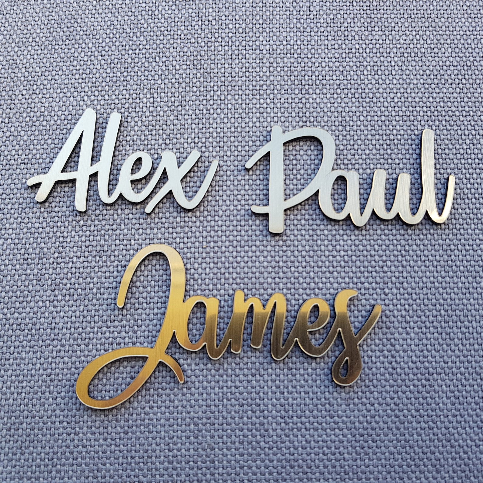 Personalized Plastic Table Place Card, Custom Made for Any Name, Laser ...