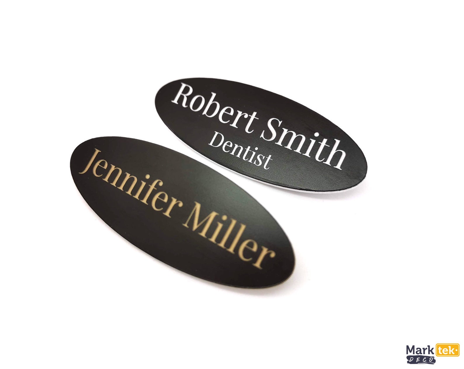 Personalized Plastic Name Badge With Pin or Magnet Attachment, Custom ...