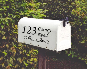 Mailbox Decal 5 Custom Personalized Vinyl Mailbox Decal SET OF 2 20 ...