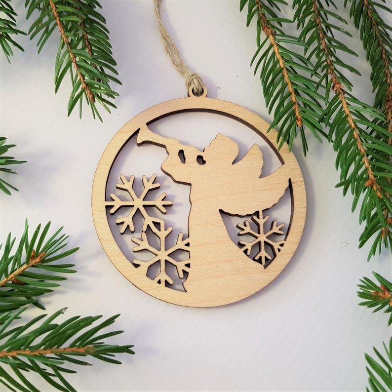 Hanging Christmas Ornament With String. Various Shapes | Etsy