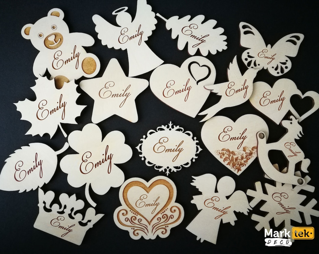 Personalized, Laser Engraved Table Place Card, Custom Made for Any Name ...