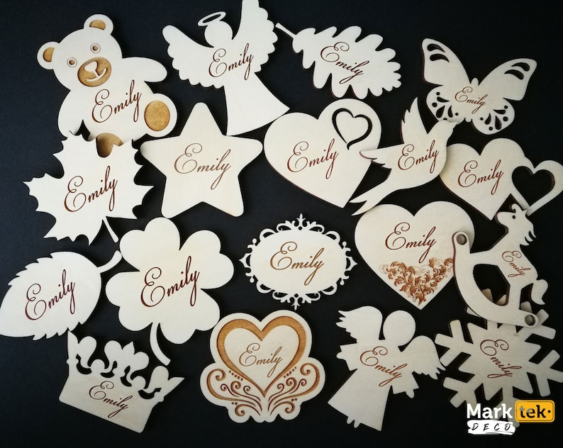 Personalized Laser Engraved Table Place Card Custom Made for - Etsy