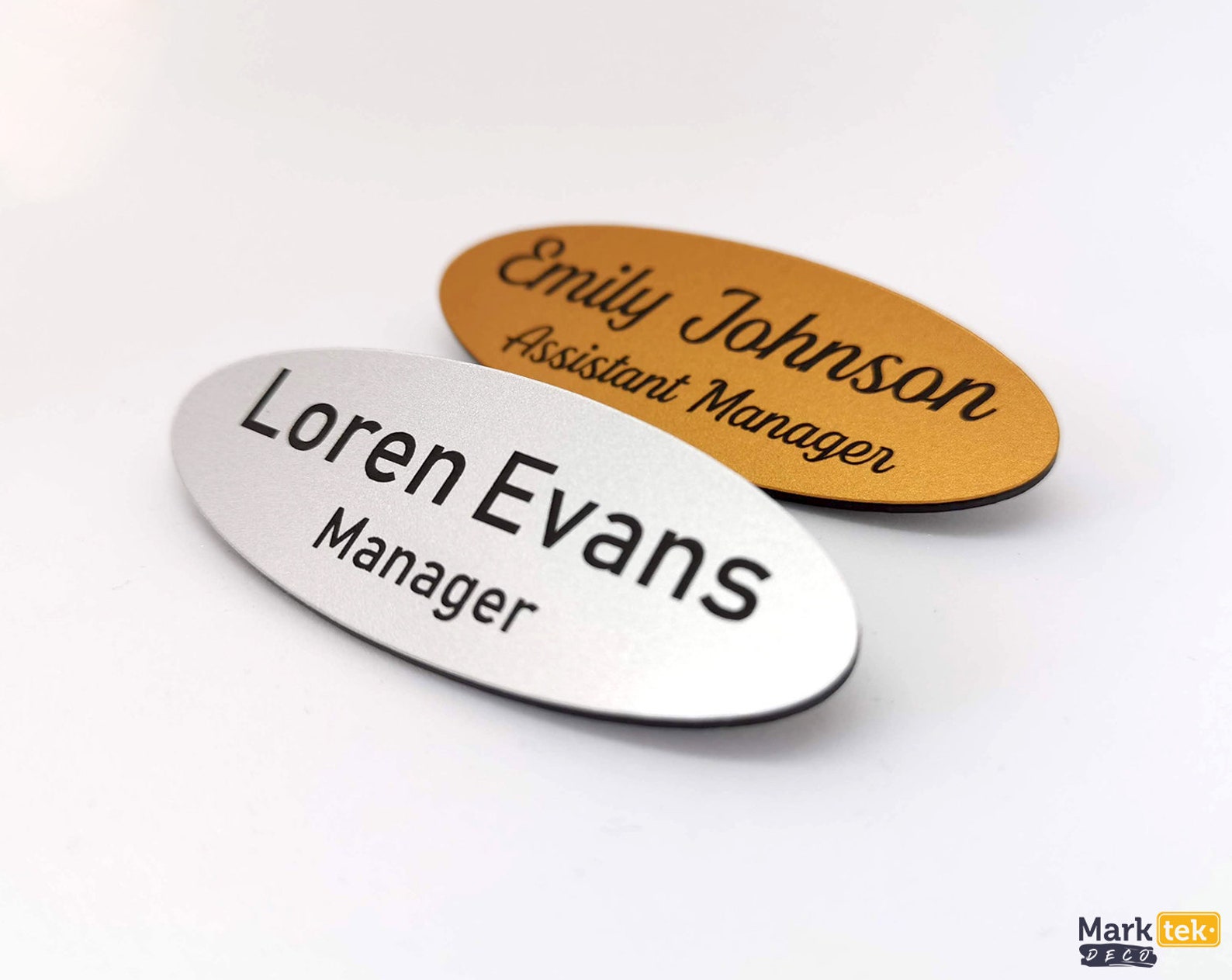 Personalized Plastic Name Badge With Pin or Magnet Attachment, Custom ...