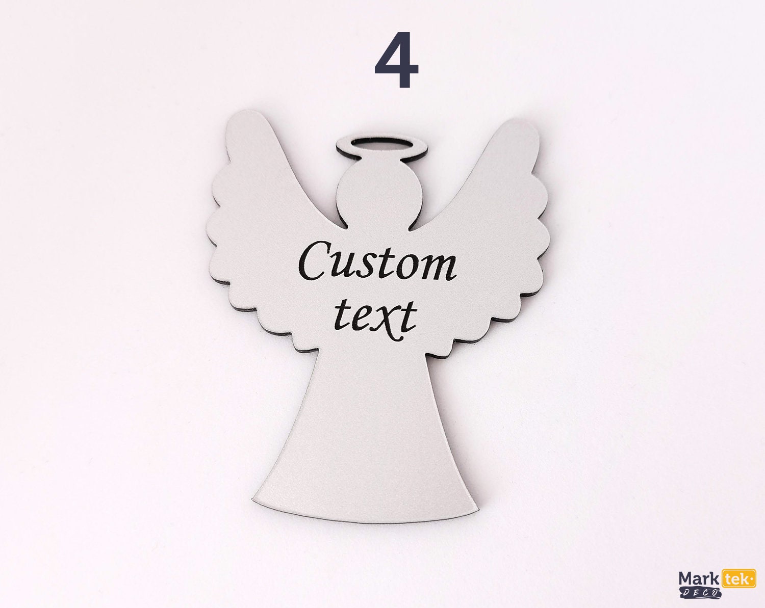 Hanging Guardian Angel Ornament - Engraved Custom Text , Plastic Supply ...