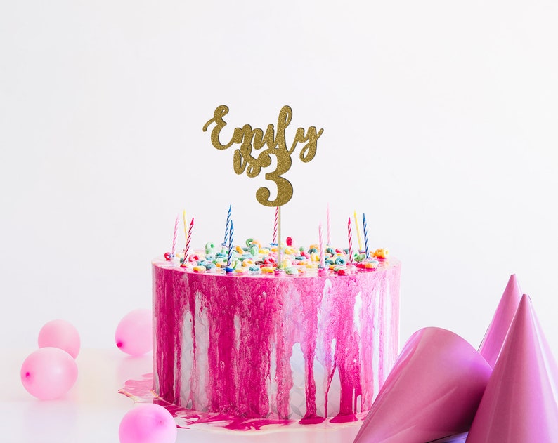 Shiny Glitter Cake Topper for Wedding Easter Valentine Day | Etsy