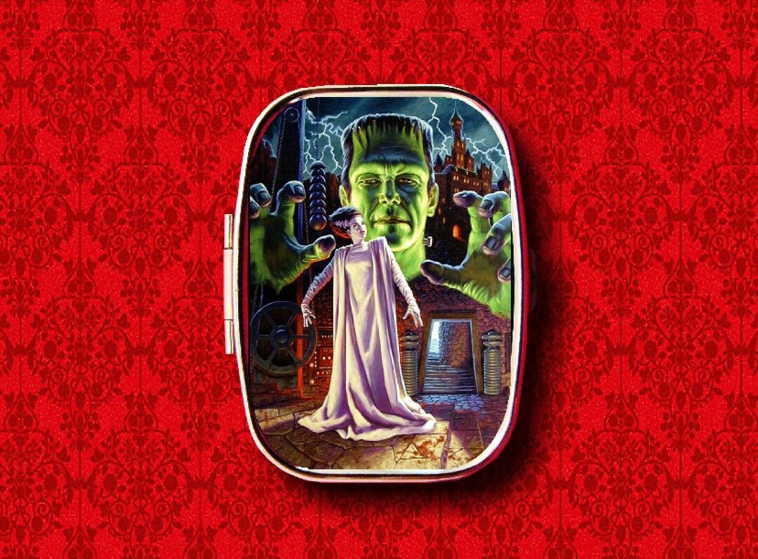Bride of Frankenstein Horror Movie Vintage Ring Trinket Stash Medicine ...