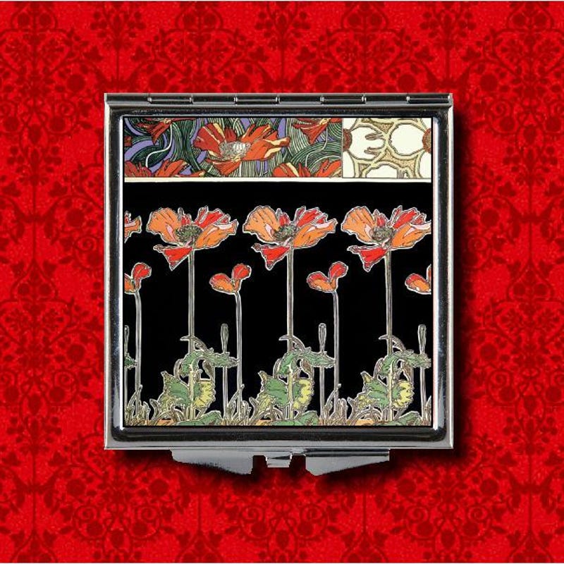 Antique Art Nouveau Poppy - Etsy