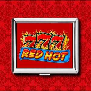 777 Slot Machine Casino Gambler Lucky Metal Wallet Stash Card Cigarette ...