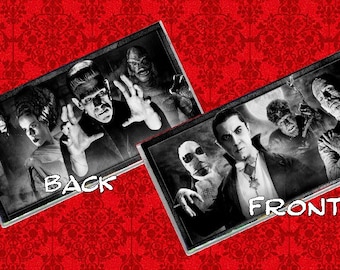 Dracula Frankenstein Mummy Classic Monster Horror Movie Vintage Vinyl ...