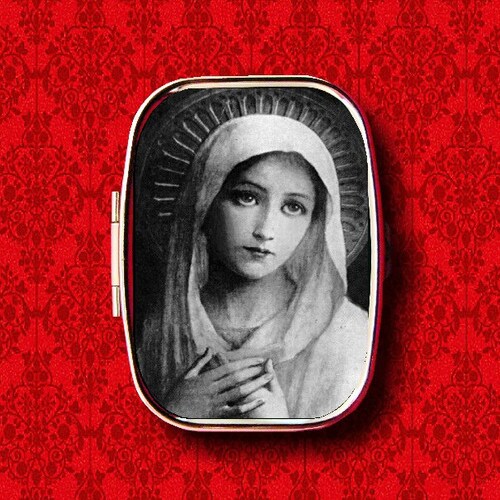 Virgin Mary Saint Mother Immaculate Heart Rosary Ring Trinket - Etsy