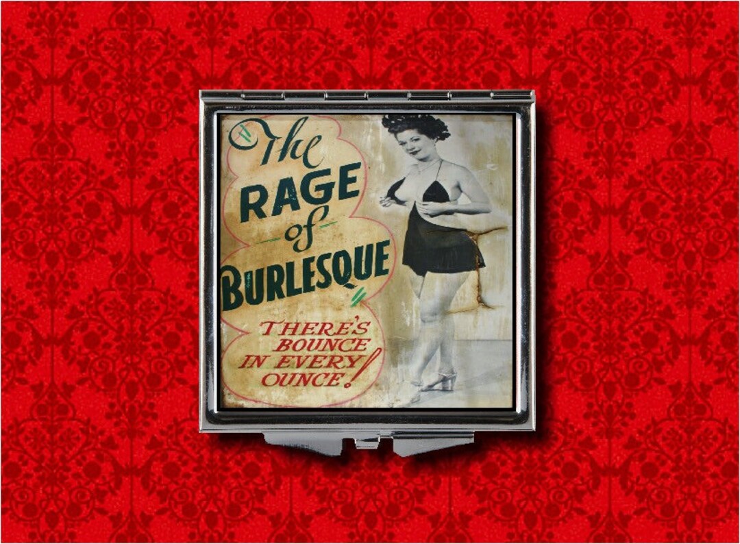 Burlesque Dancer Magazine Cover Pin up Girl Pulp Lingerie Pajamas Metal ...