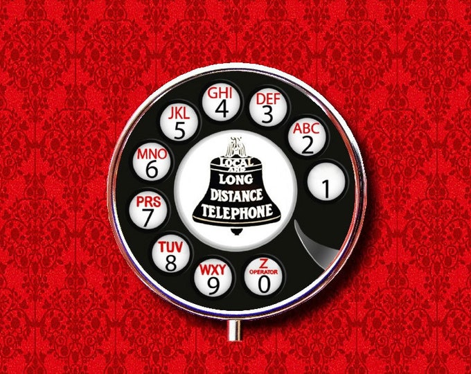 Vintage Retro Rotary Bell System Telephone Dial Glossy Round Cork ...