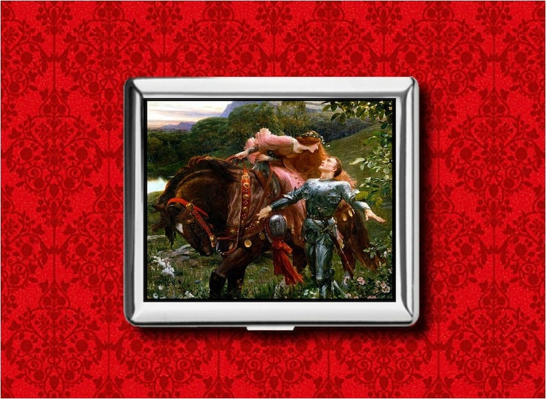 La Belle Dame Sans Merci Frank Dicksee Knight Lady Renaissance | Etsy