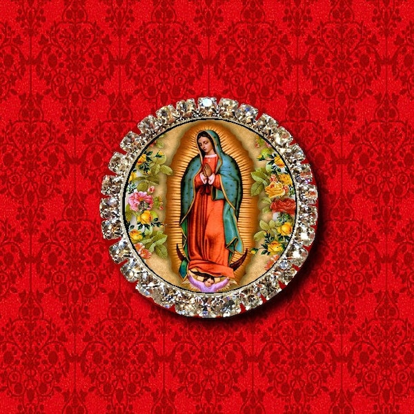 Virgin Mary Pin - Etsy