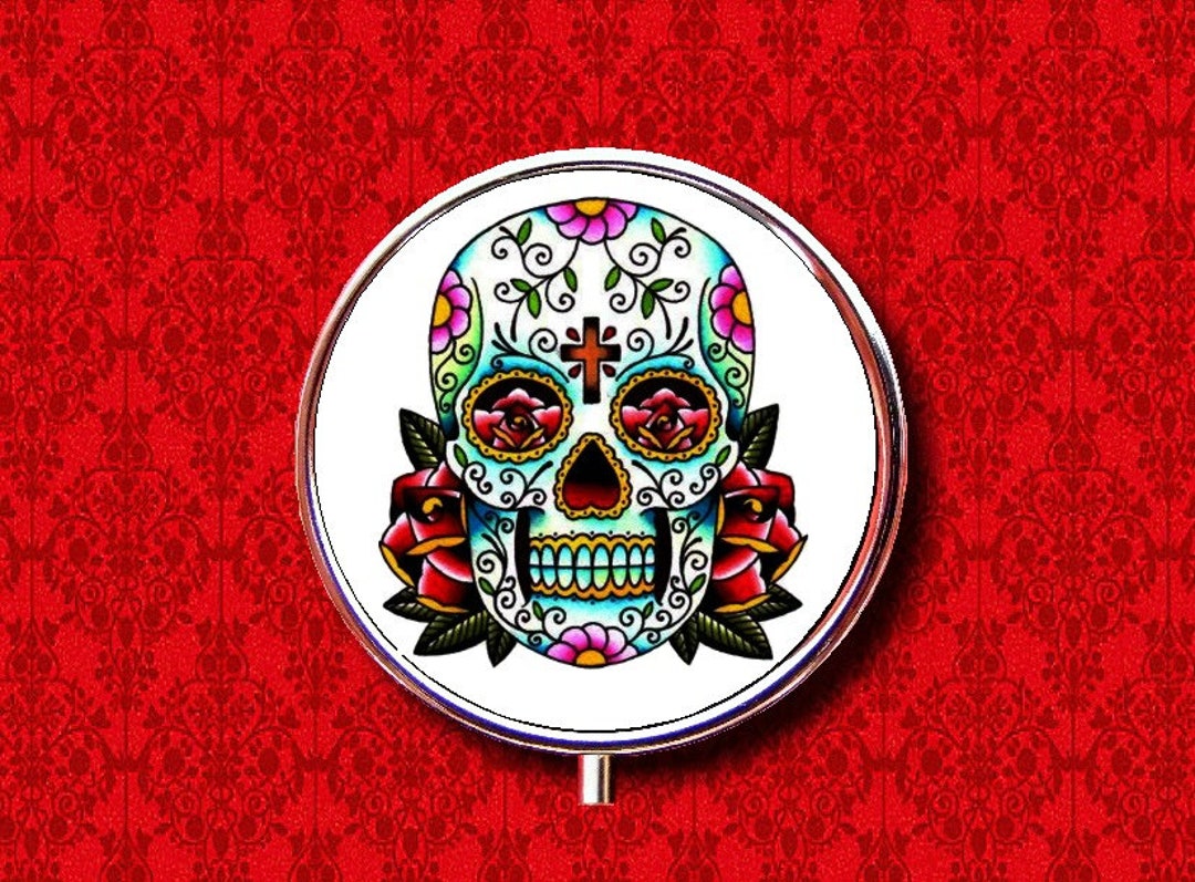 Sugar Skull Day of the Dead Dia De Los Muertos Ring Trinket Stash ...