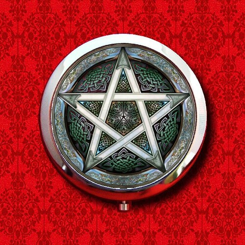 Wicca Pentacle Compact Mirror Wiccan Witch Witchcraft Occult - Etsy