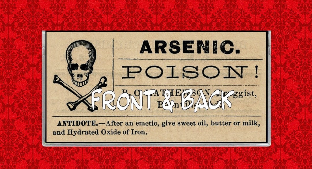 Arsenic Poison Vintage Medicine Label Vinyl Checkbook Cover Holder - Etsy