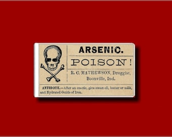 Arsenic Label - Etsy