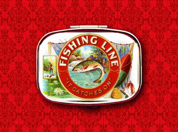 Fishing Line Trout Lures Fly Pole Vintage Advertisement Label | Etsy