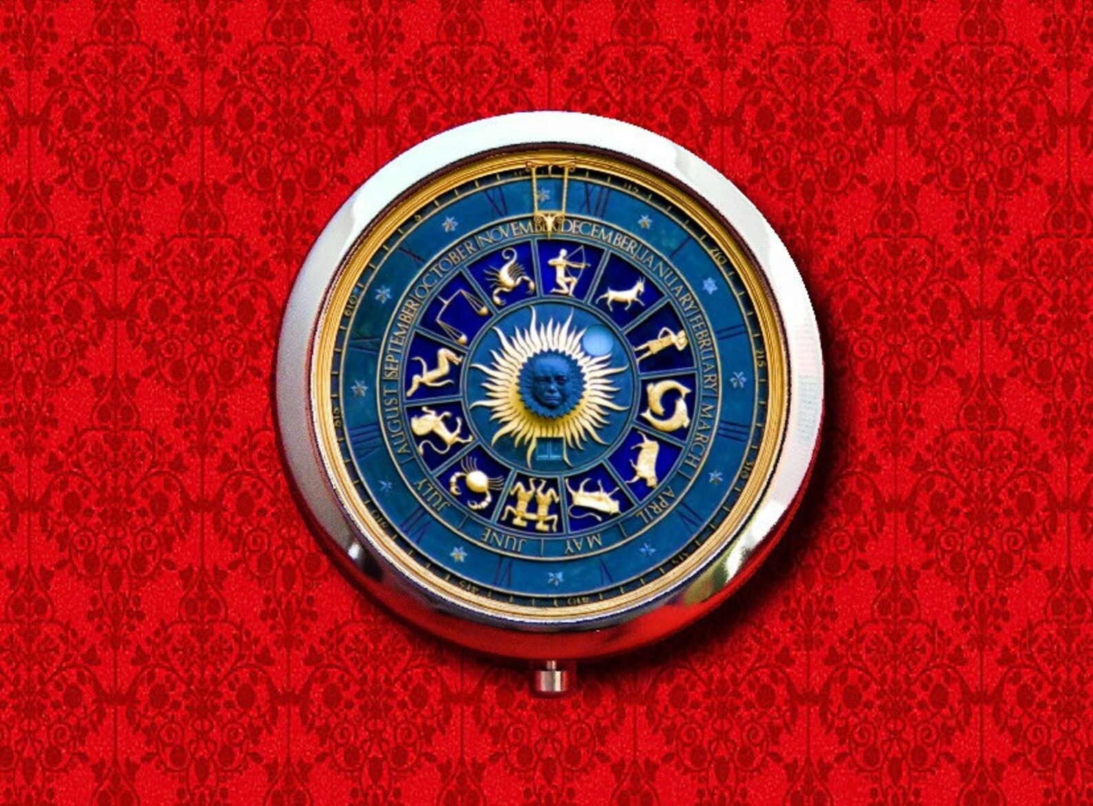 Zodiac Astro Clock Astronomical Steampunk Medieval Astrology | Etsy