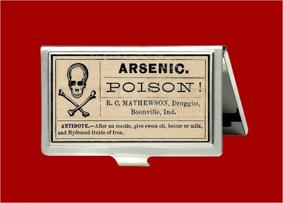 Arsenic Poison Vintage Medicine Poison Label Metal Wallet | Etsy
