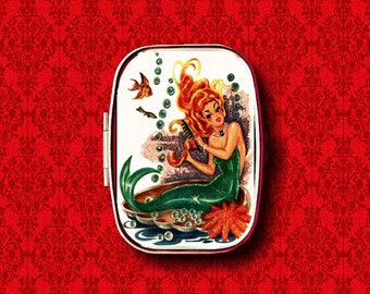 Mermaid Pill Case | Etsy