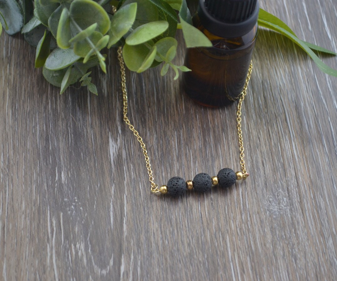 LAVA ROCK DIFFUSER Necklace/ Lava Bead Necklace/ Mindfulness - Etsy