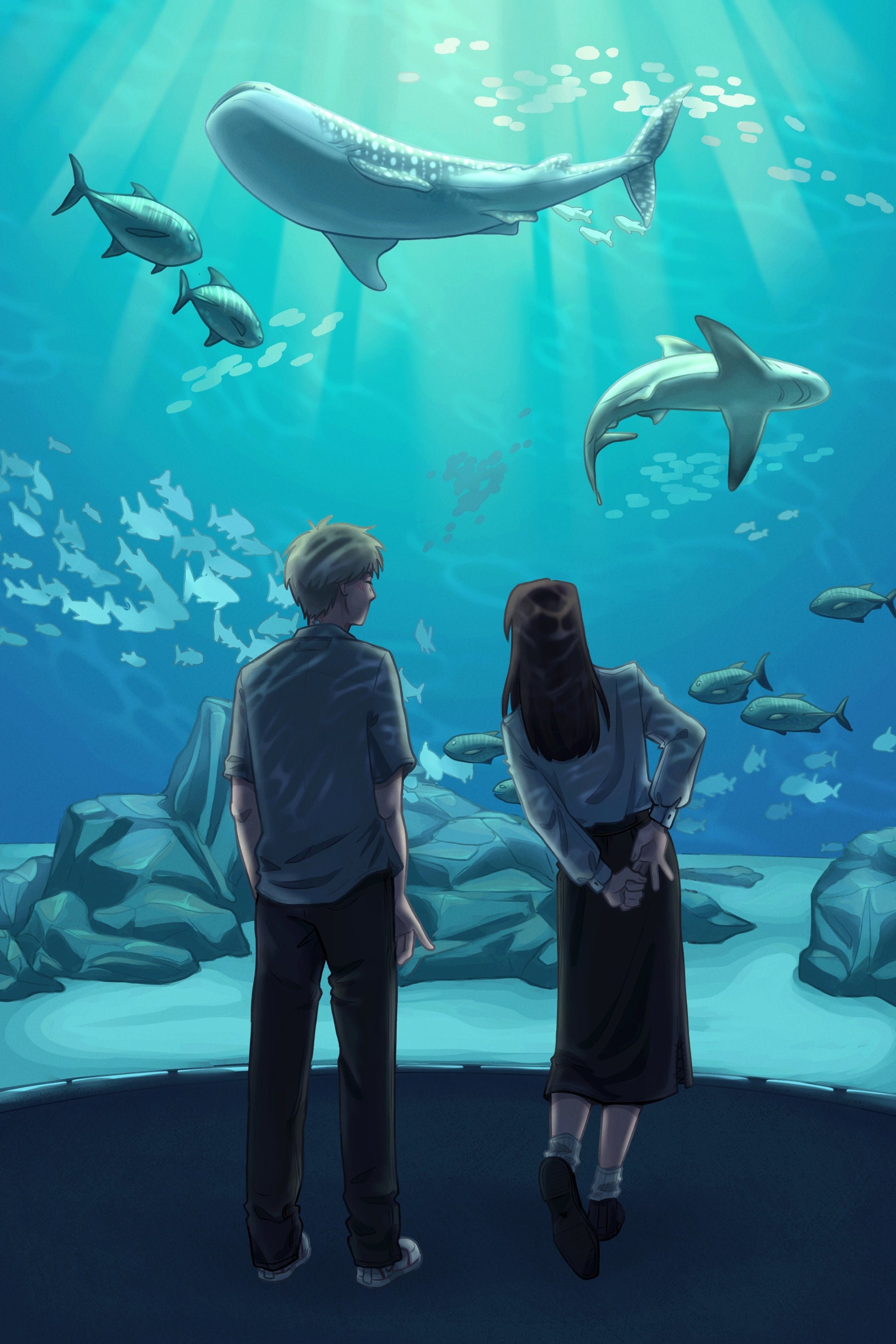 Asaden Aquarium Date Print 8.5x5.5 - Etsy