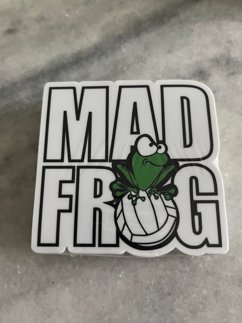 Mad Frog 3x3 Decal - Etsy
