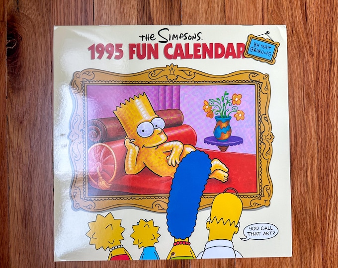 Vintage 1995 the Simpsons Fun Calendar Keepsake Collectible Calendar ...