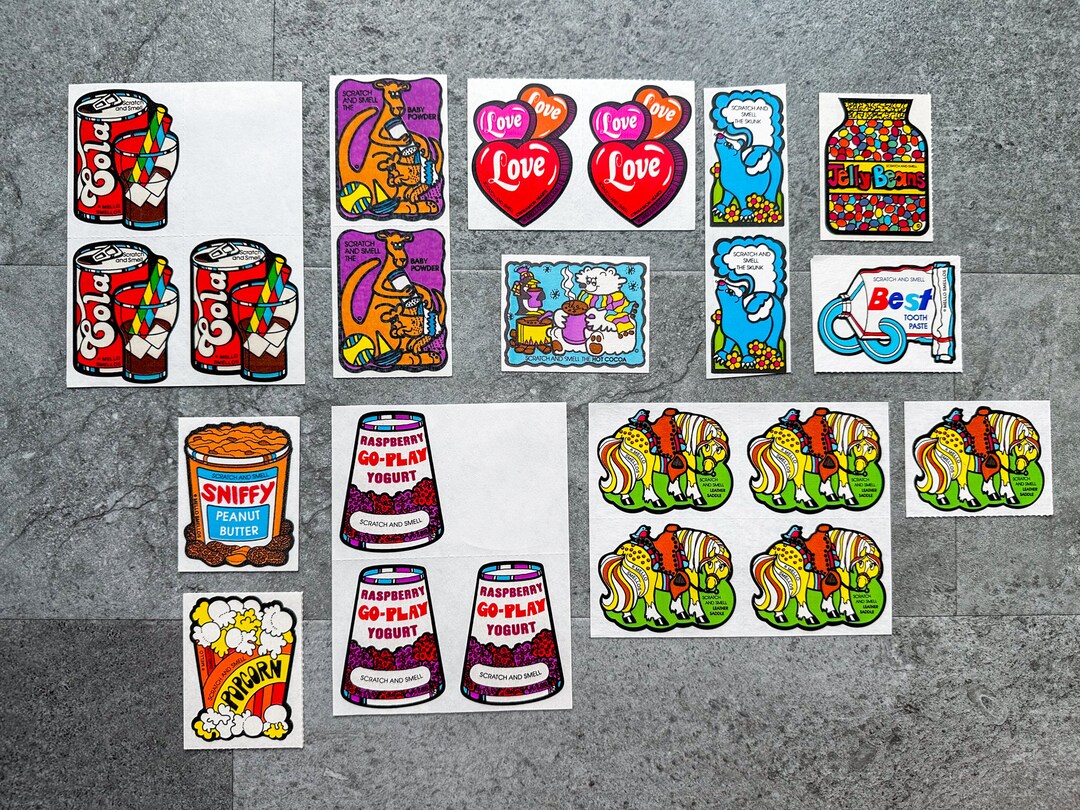 Vintage 80s Mello Smello Scratch-and-sniff Stickers You Choose Your ...