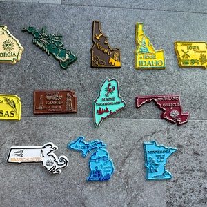 Vintage State Magnets You Choose Your State Collectibles Souvenir ...
