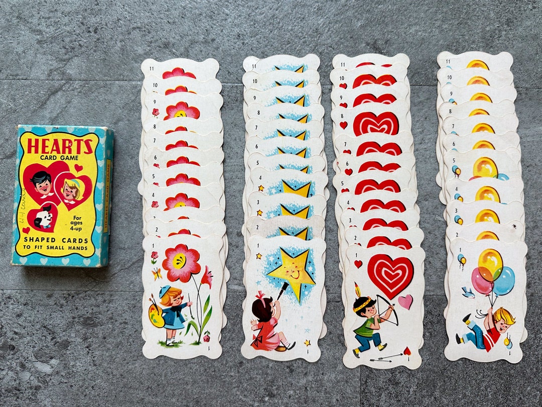 Vintage Built Rite Hearts Card Game COMPLETE - Etsy