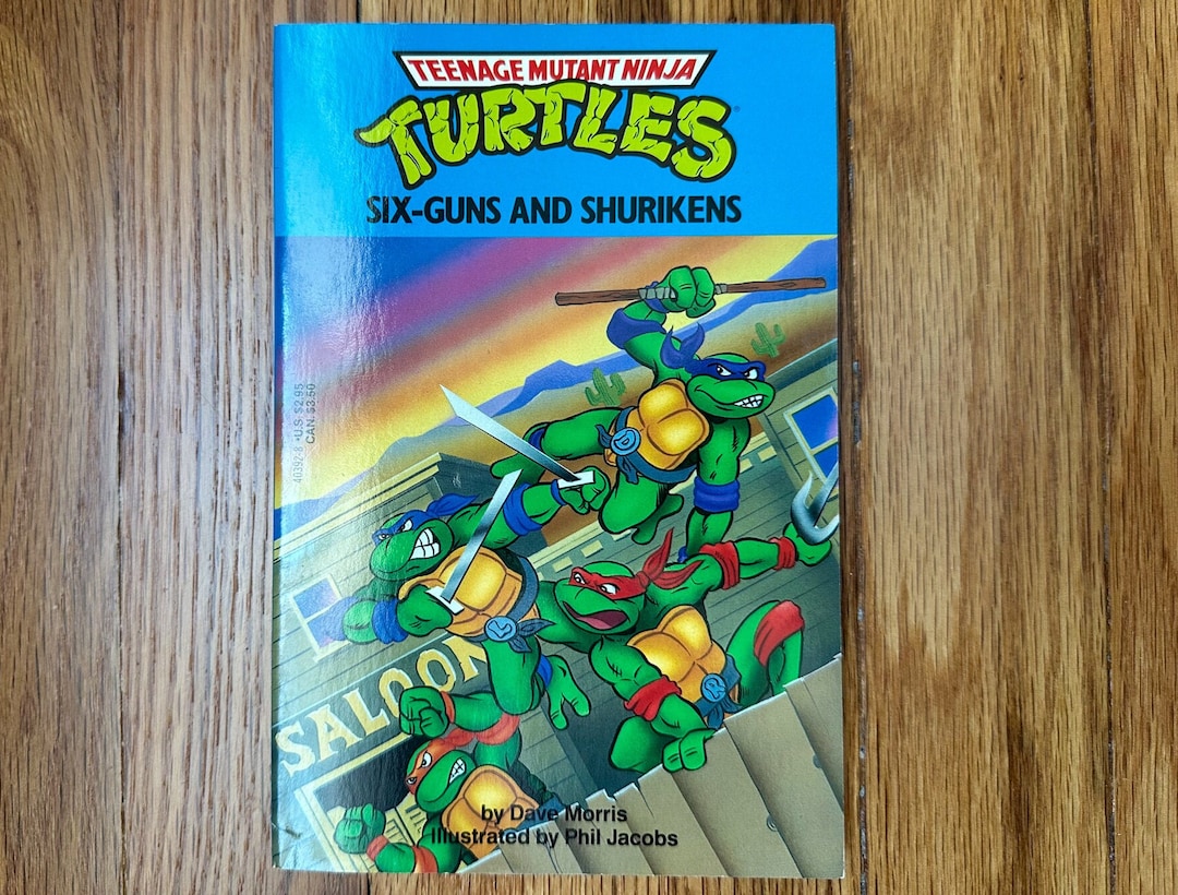 Vintage 1990 Teenage Mutant Ninja Turtles Six-guns and Shurikens ...